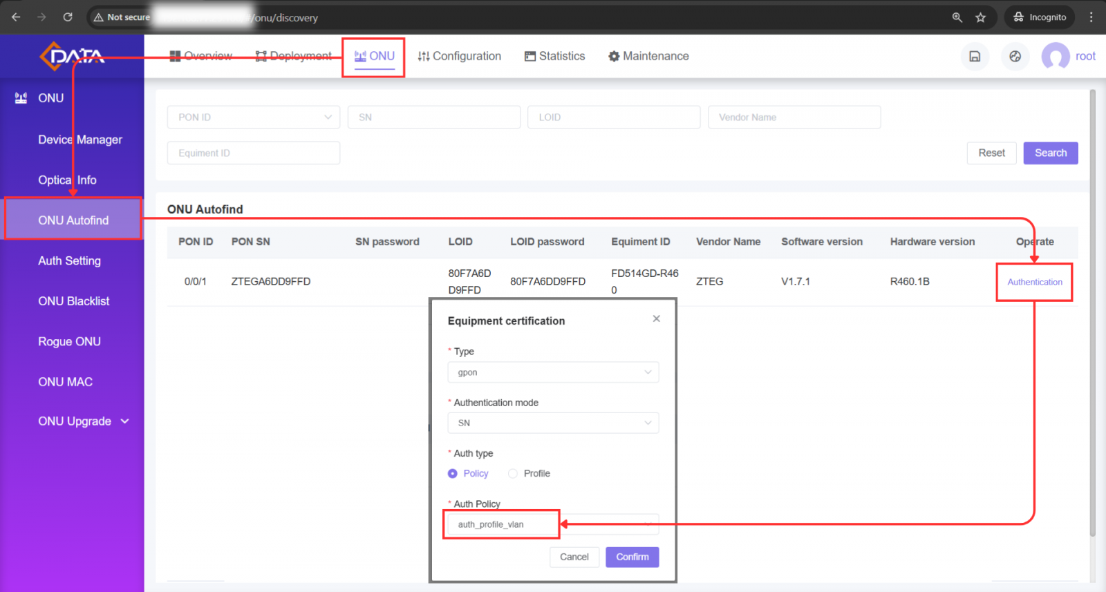 Citraweb.com : Implementasi VLAN di OLT dan ONU C-Data